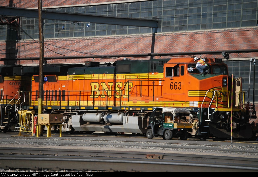 BNSF 663 In For Service